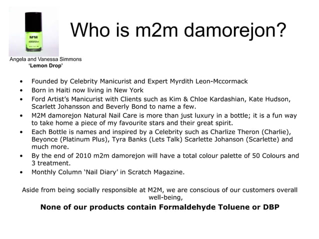 m2m damorejon Media Kit | PPT