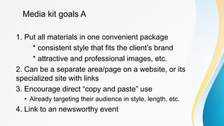 Media kit basics | PDF