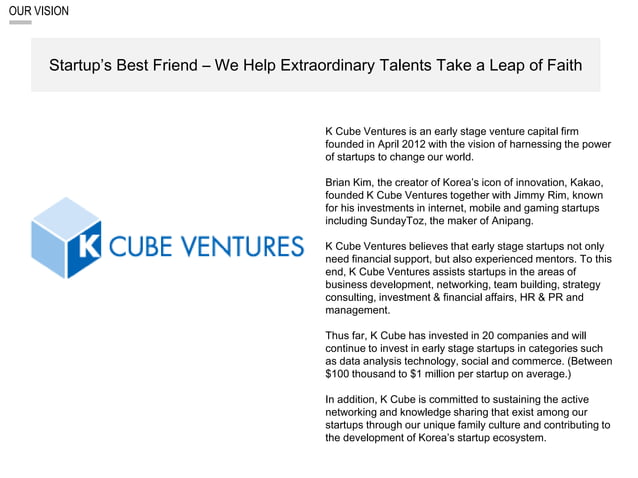 Media kit k_cubeventures_1409_eng | PPT