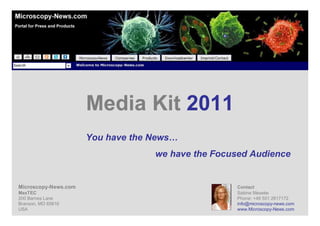 Media kit microscopy-news2011 | PDF