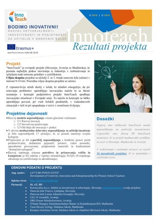 Innoteach rezultati projekta | PDF