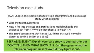 GCSE Media lessons 10-12 - televsion media | PPT