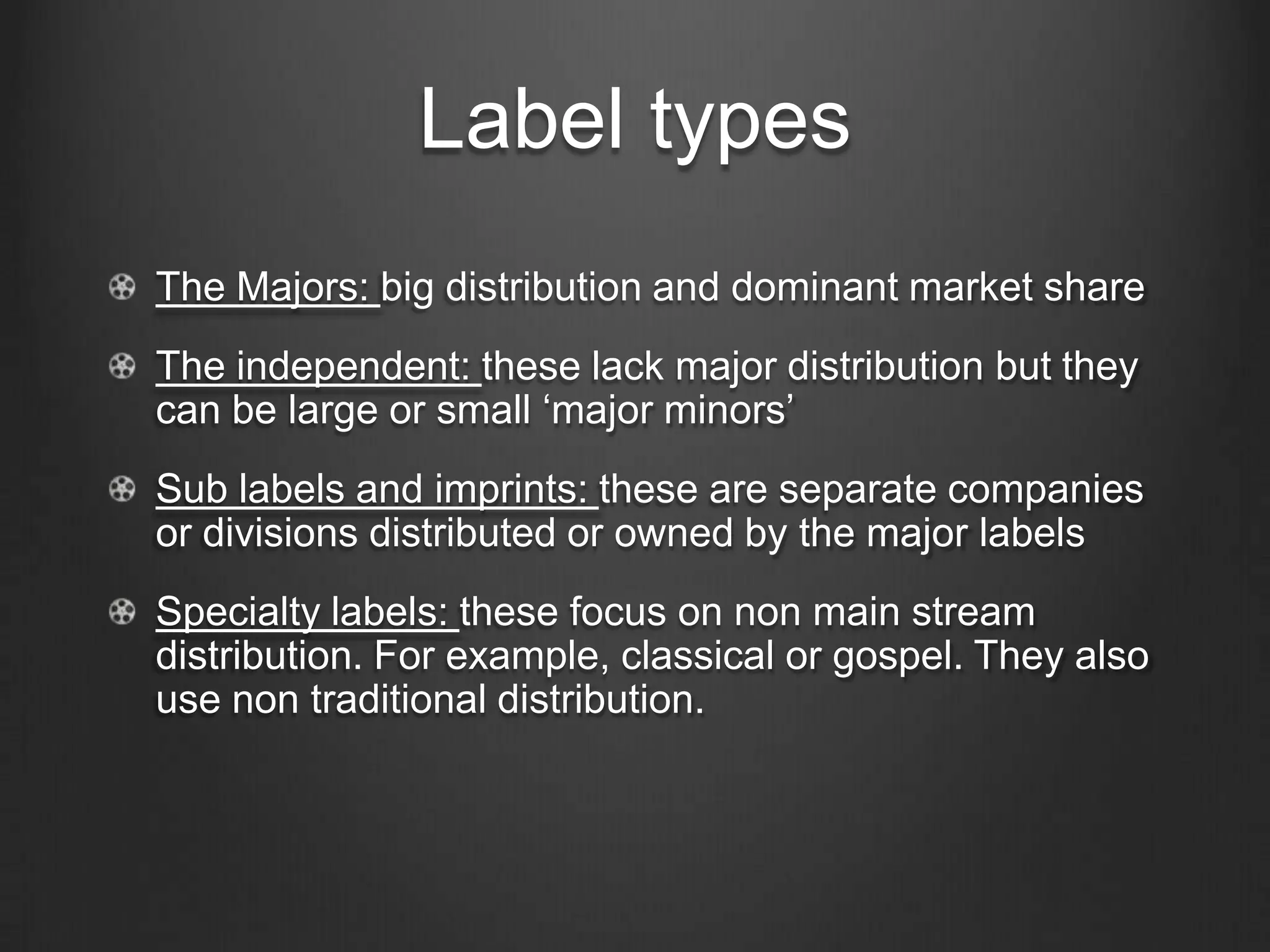 Breakdown of Record Labels | PPT