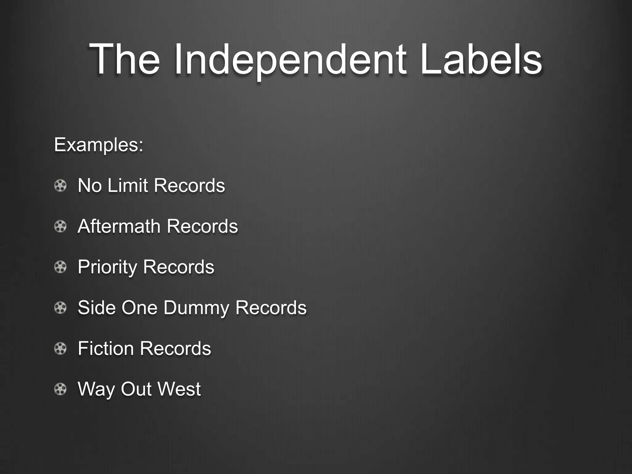 Breakdown of Record Labels | PPT