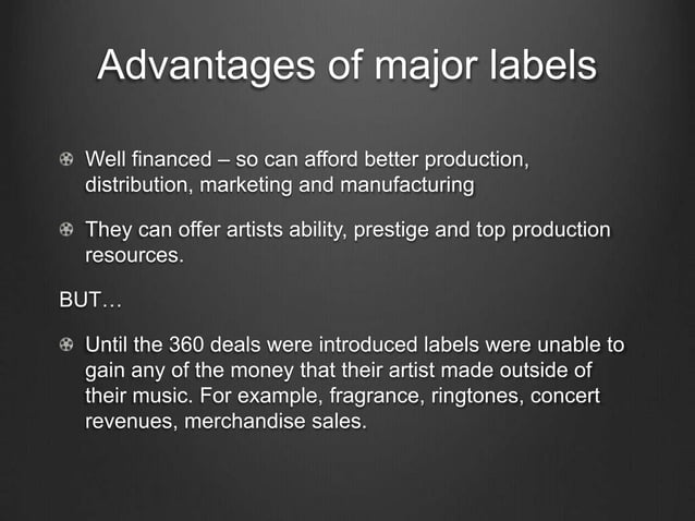 Breakdown of Record Labels | PPT