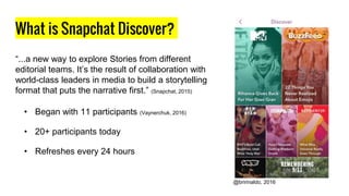 Media Landscape Analysis of Snapchat Discover - NHBuzzFeed | PPTX ...