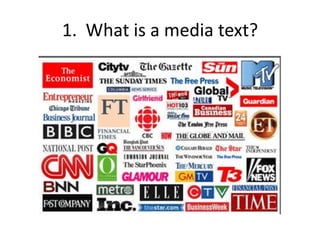 Media lang. terminology test | PPT