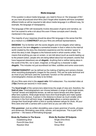 Media language | DOC