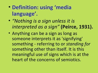 Media language1 | PPT