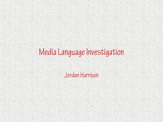 Media Language Investigation | PPT
