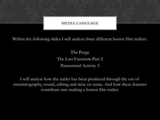 Media language investigation | PPT