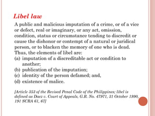 Media Laws in the Philippines | PDF