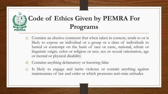 Media Laws in Pakistan & Role of PEMRA | PPTX | Media Industry | Industries