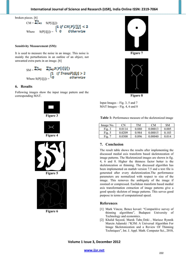 Medial Axis Transformation Based Skeletonzation Of Image Patterns Using Image Processing Techniques
