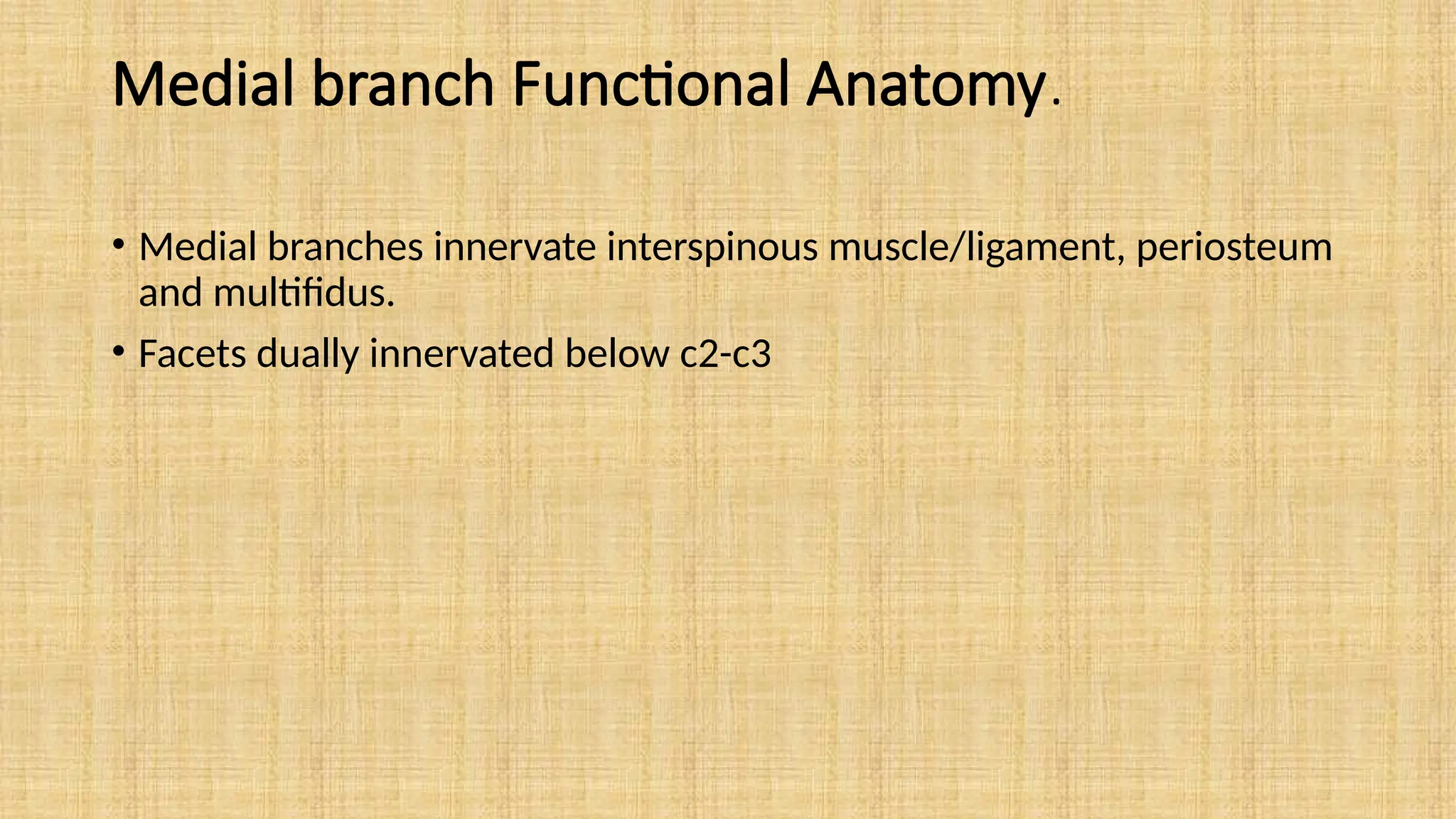 Cervical spine Medial branch block procedure | PPTX