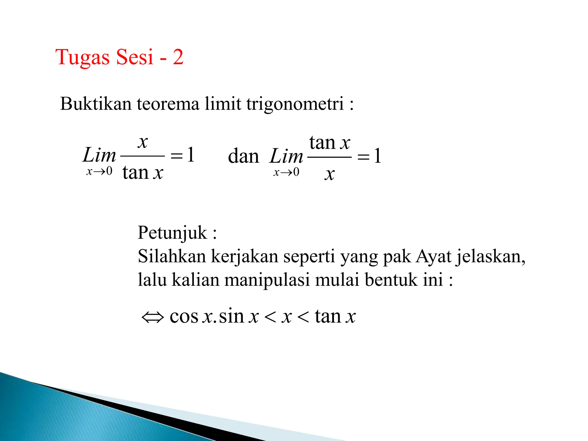 Media presentasi Limit Fungsi Trigonometri.pptx