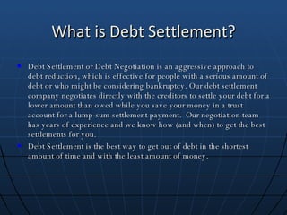 Debt Settlement | PPS