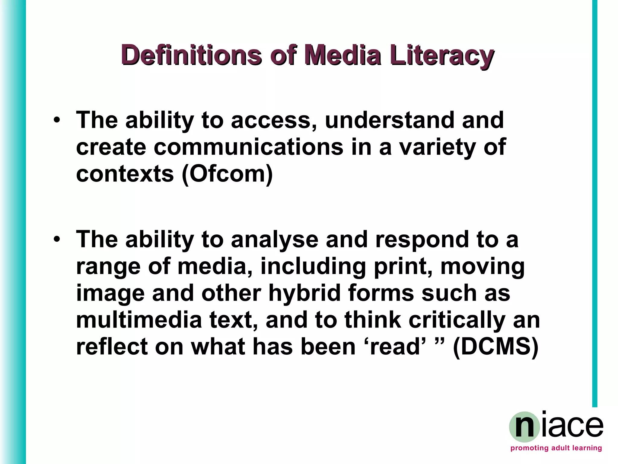 Media literacy | PPT