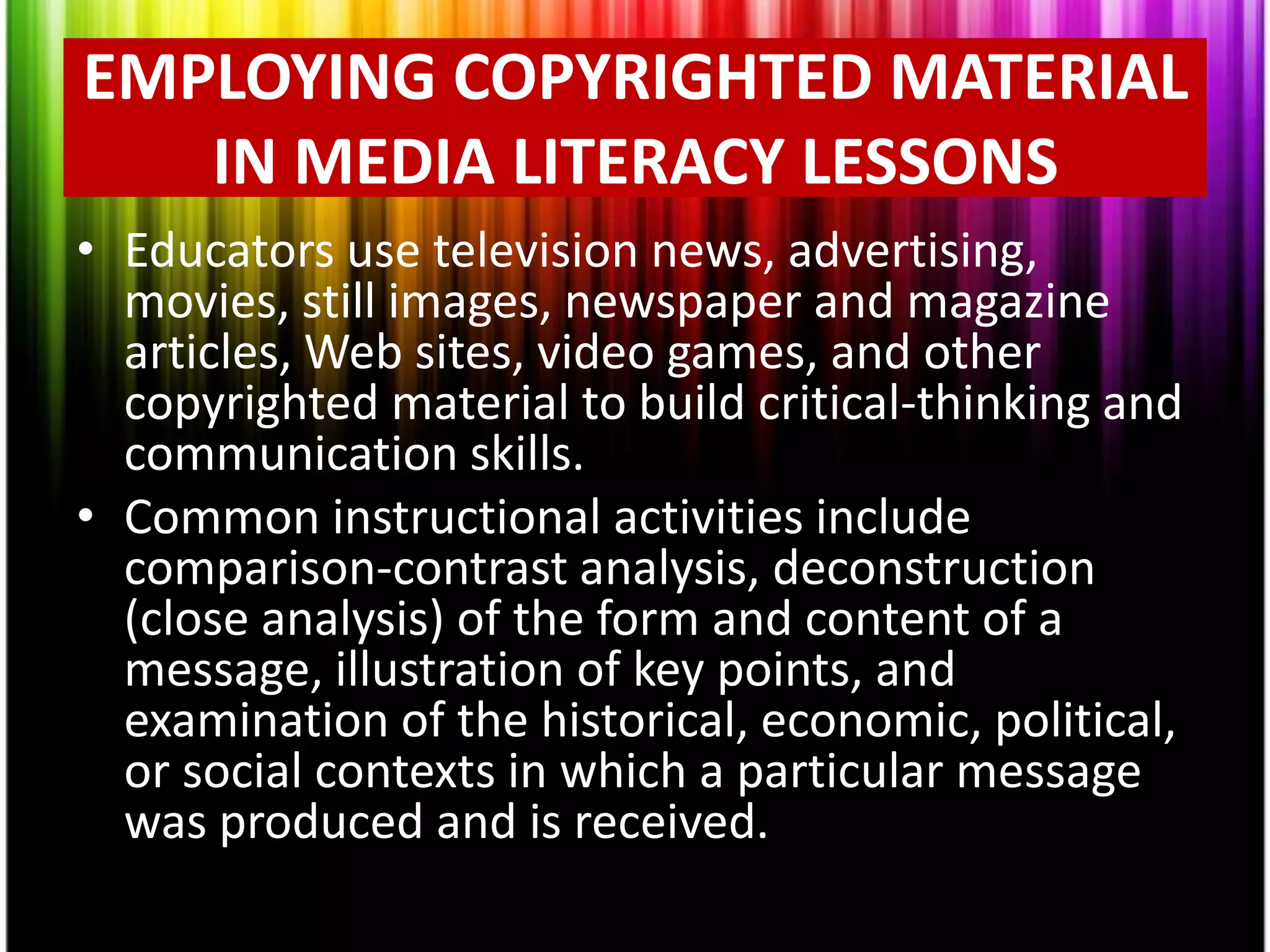 Media literacy | PPTX
