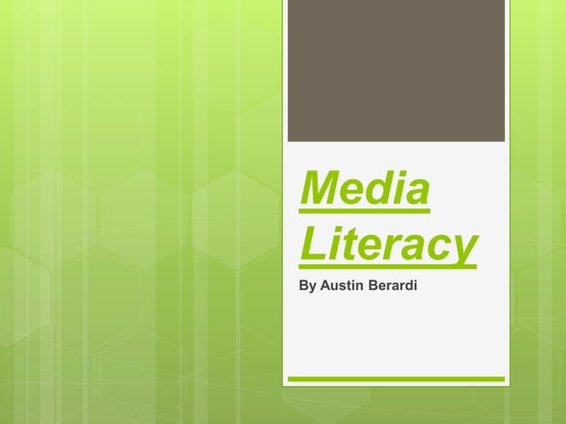 Media literacy | PPT