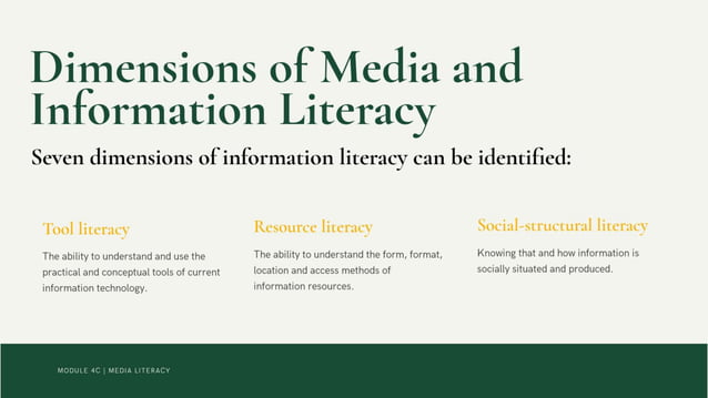 Media Information Literacy (Introduction) | PPT