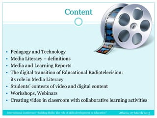 Digital & Audiovisual Media Literacy | PPT