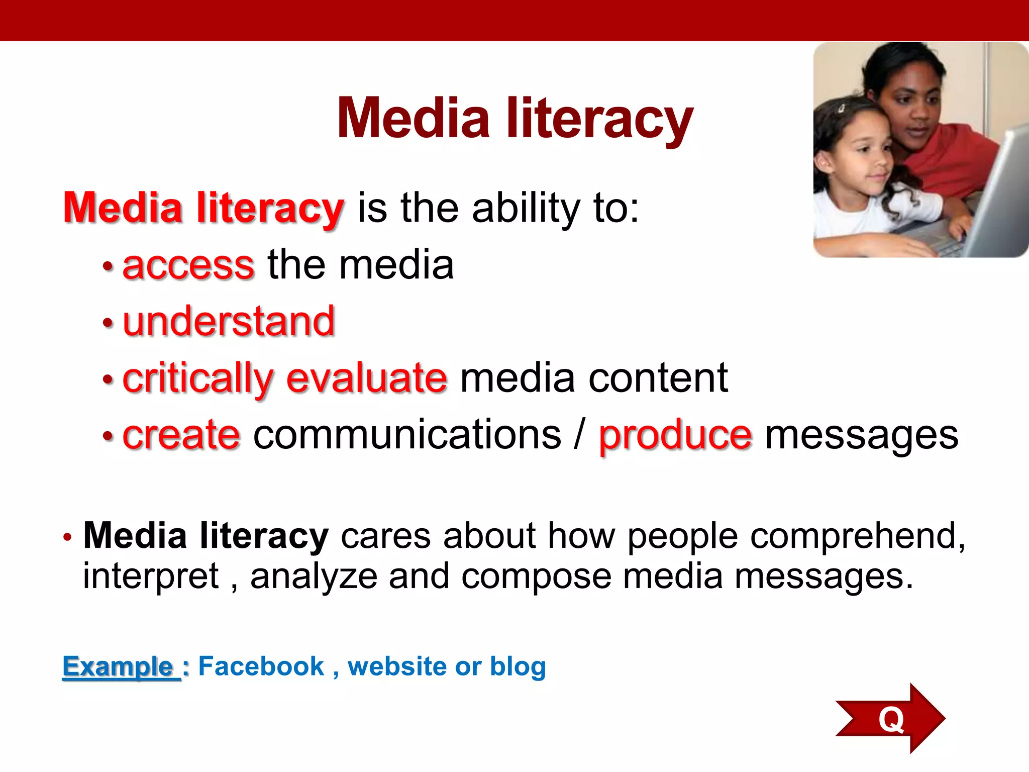 media literacy lesson.ppt | Internet for Beginners | Internet