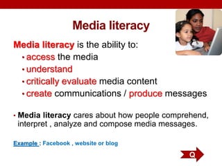 media literacy lesson.ppt | Internet for Beginners | Internet