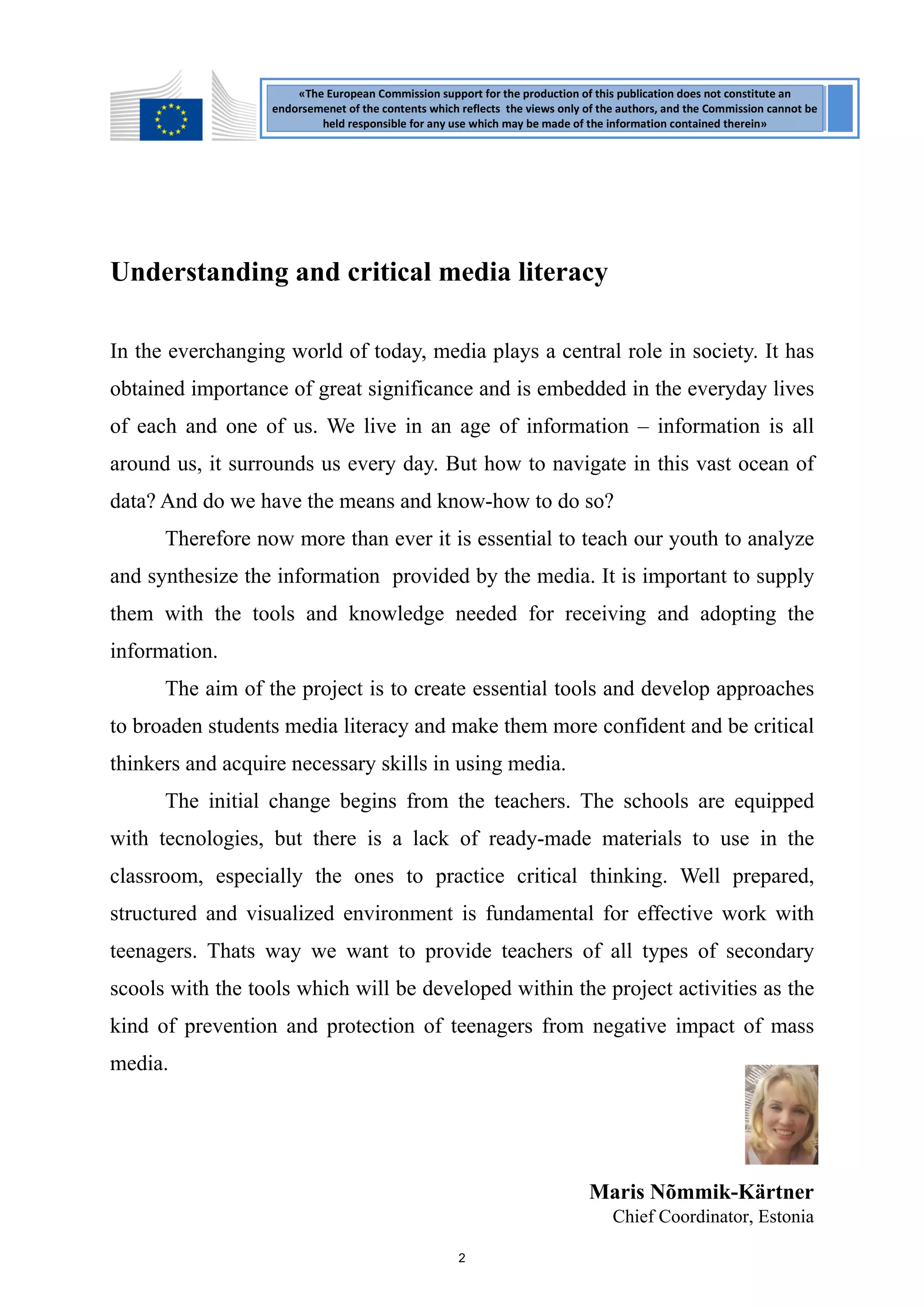 Media literacy lesson plans booklet final | PDF
