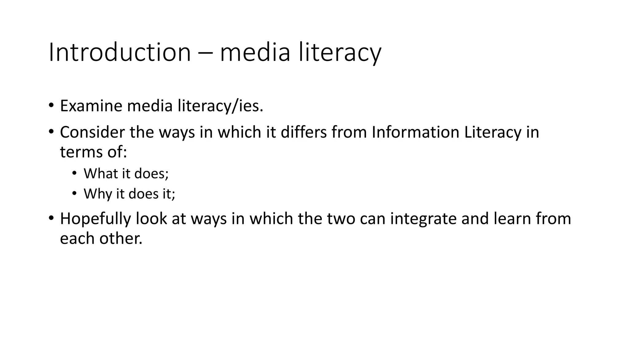Media literacy workshop - Media Literacy and digital citizenship | PPT