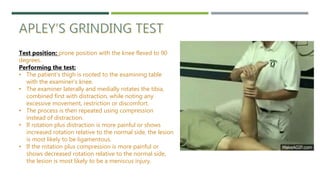 Medial meniscus injury and physiotherapy treatment | PPT