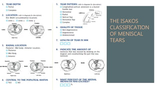 Medial meniscus injury and physiotherapy treatment | PPT
