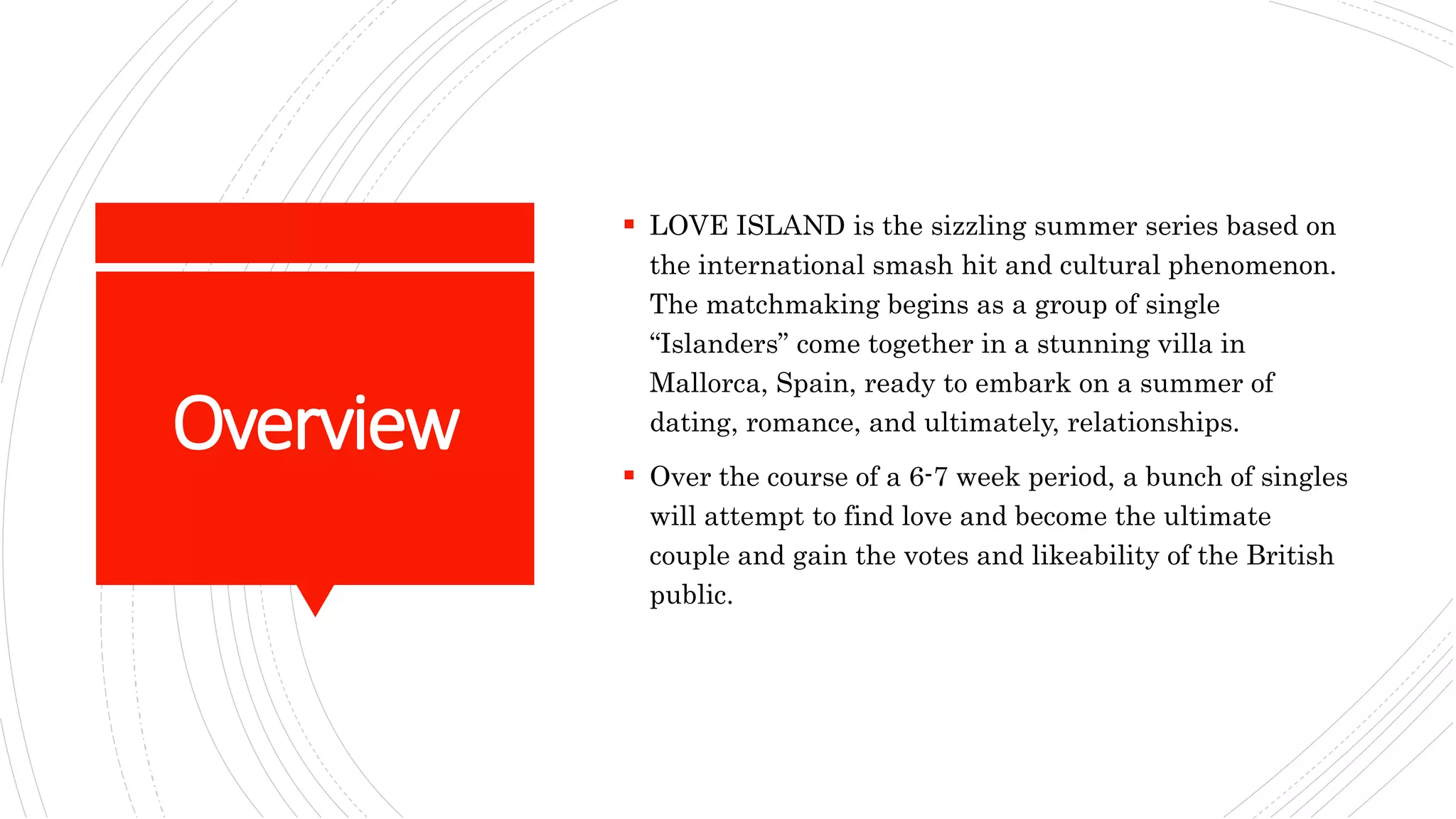 Love Island Reality TV Show Research | PPT