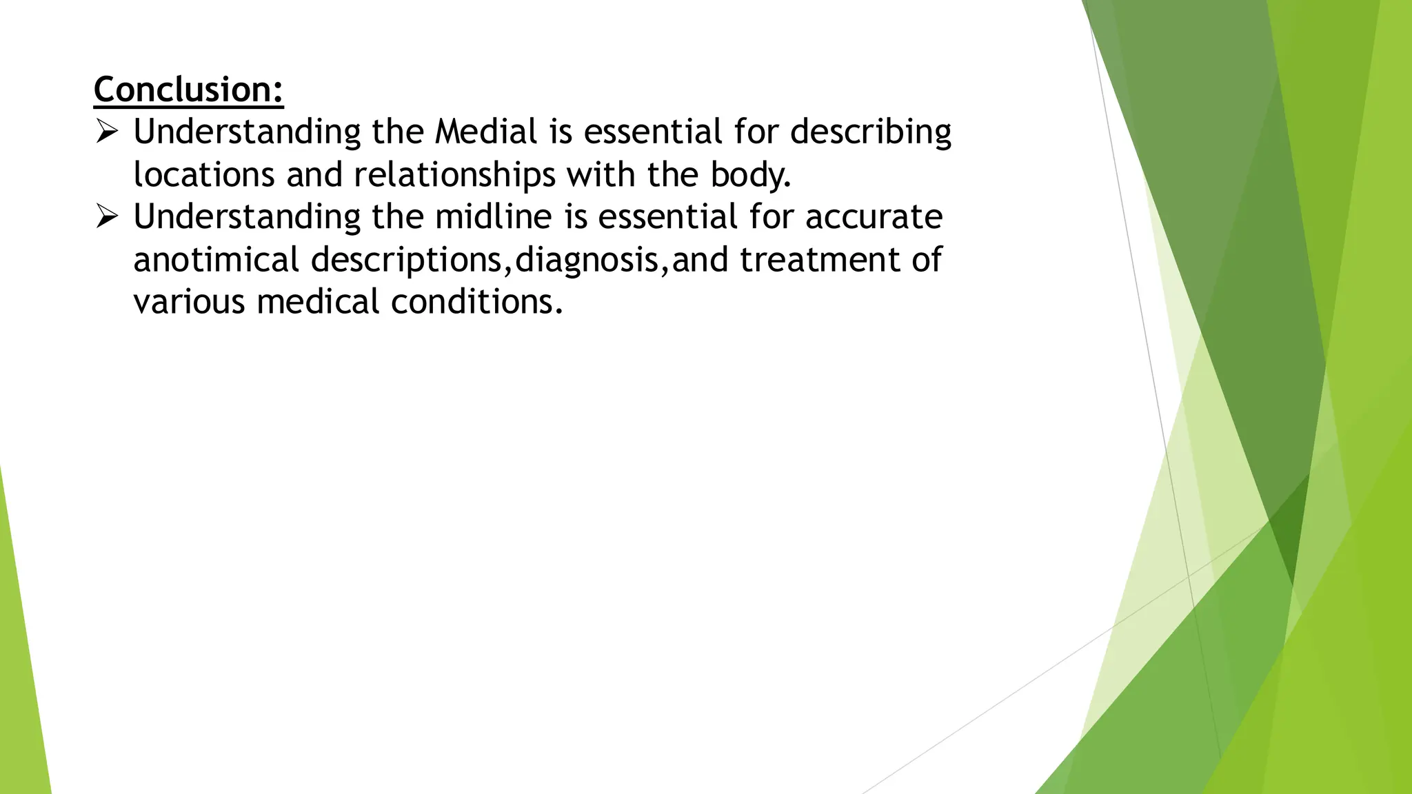 ANATOMICAL LINES. (medial and midline) | PDF