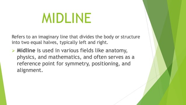 ANATOMICAL LINES. (medial and midline) | PPT
