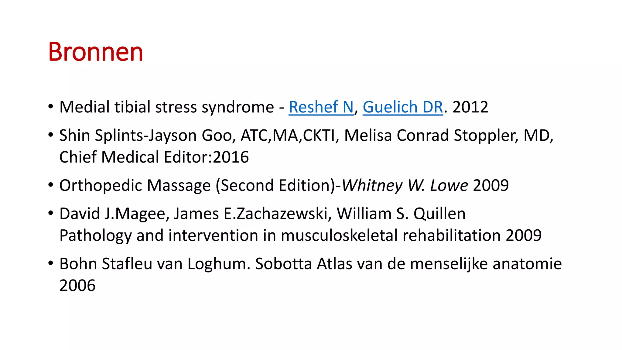 Medial tibial stress syndrome (MTSS) | PPTX