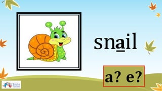 Medial Vowel Sounds of a,e | PPT