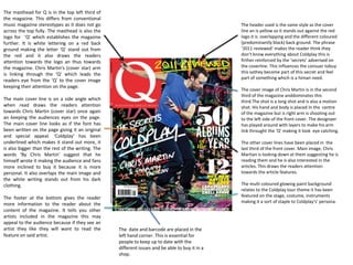 Media magazine analysis | PPT