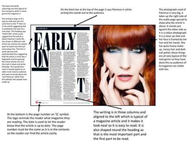 Media magazine analysis | PPT