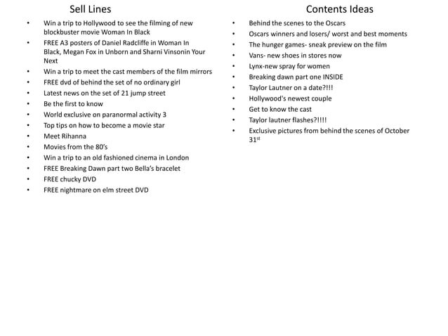 Media magazine annotation | PPTX