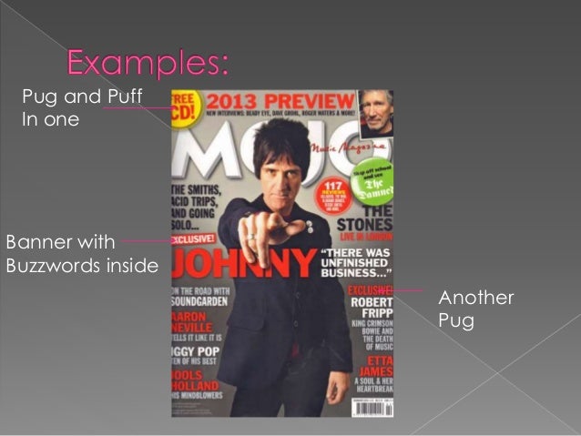 Media magazine, banners puffs and pugs