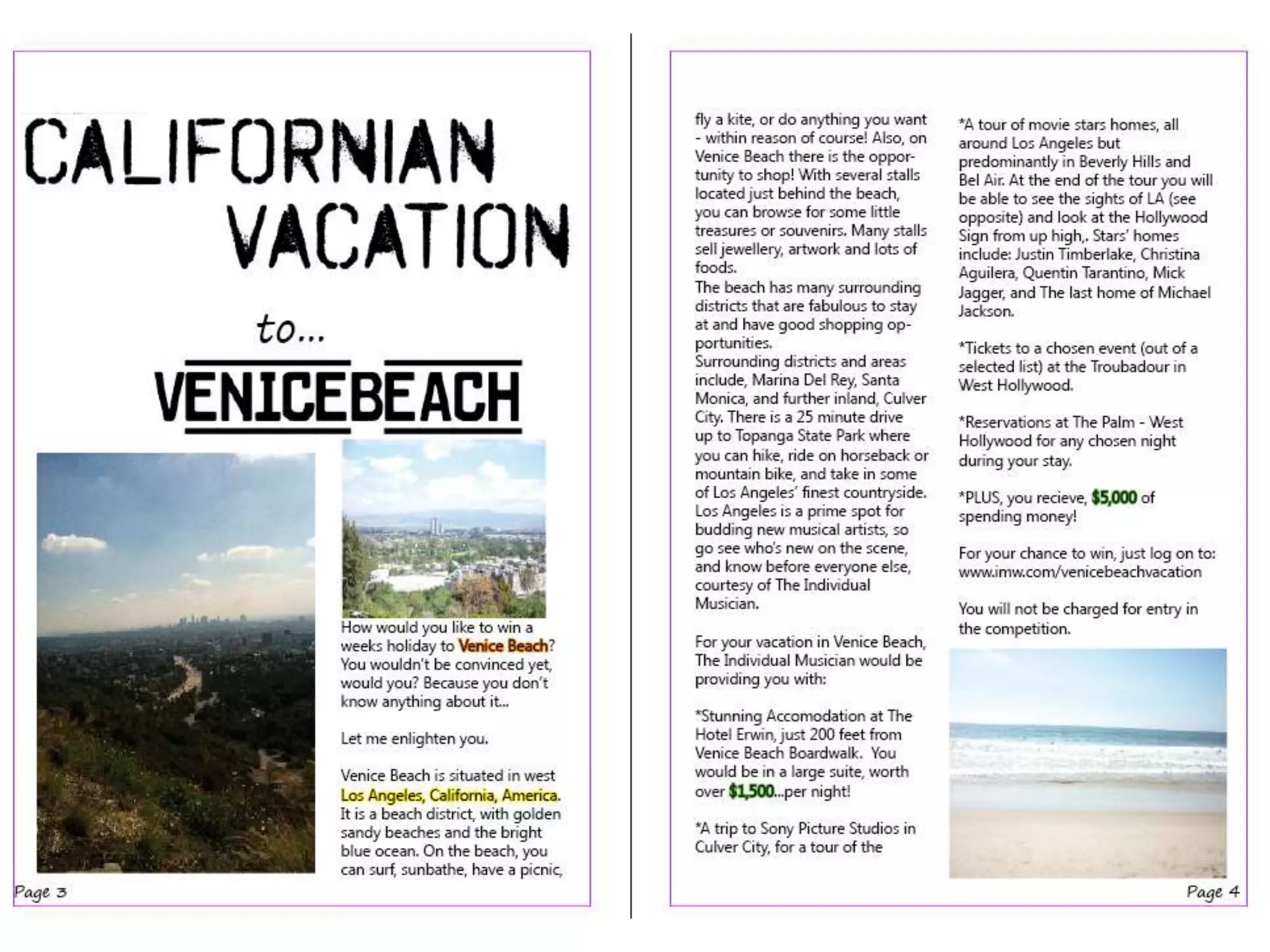 Media Magazine Pages | PPTX