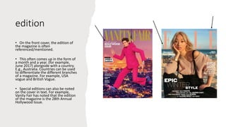 media magazines analysis | PPTX