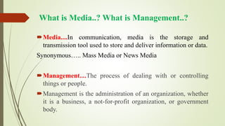 Media management& marketing | PPTX