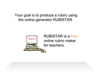 Rubric with Rubistar | PPT