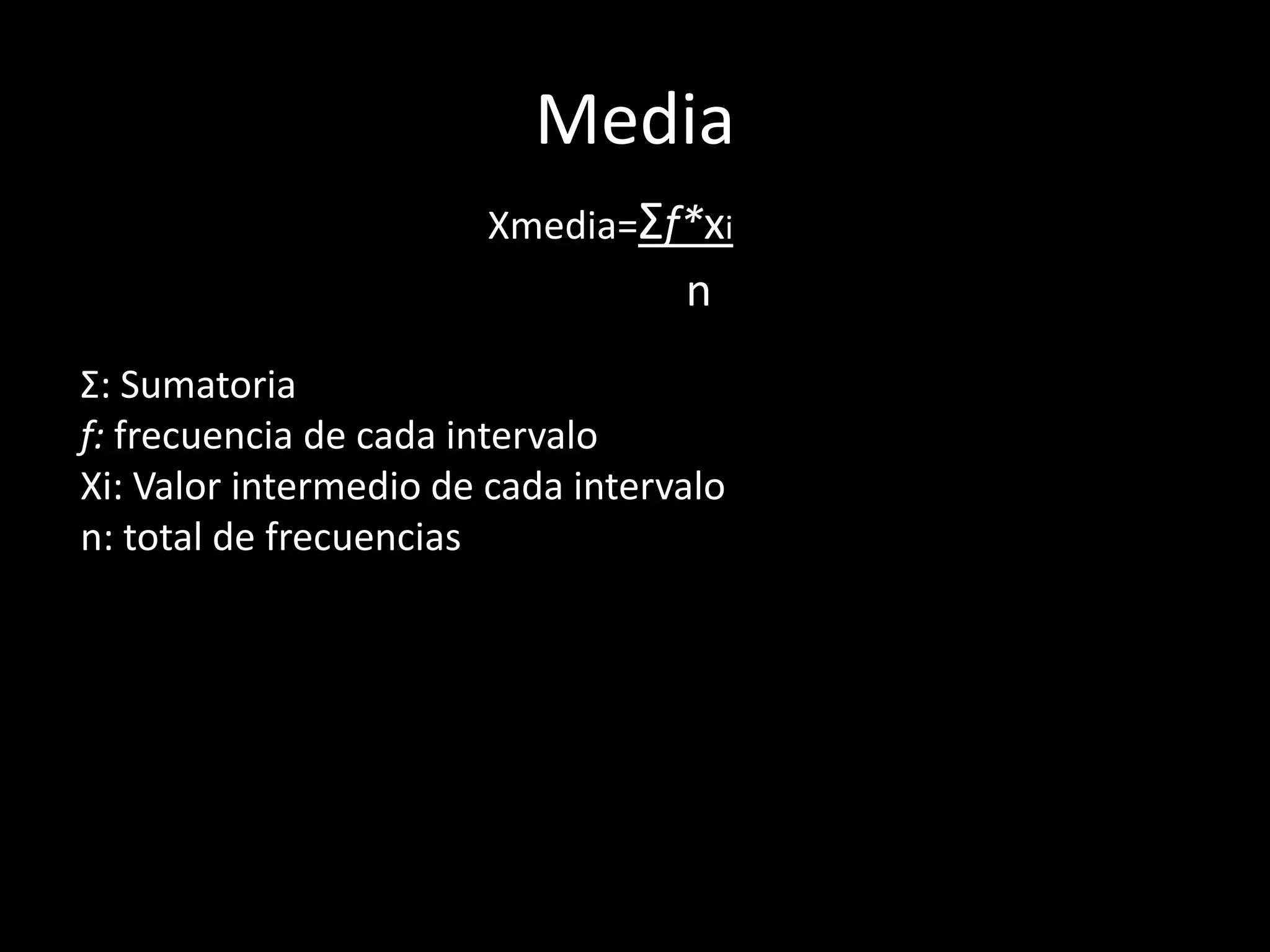 Media, mediana y moda | PPTX | Science