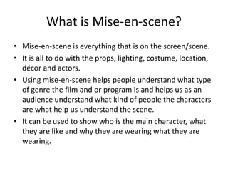 Media mise en-scene | PPTX
