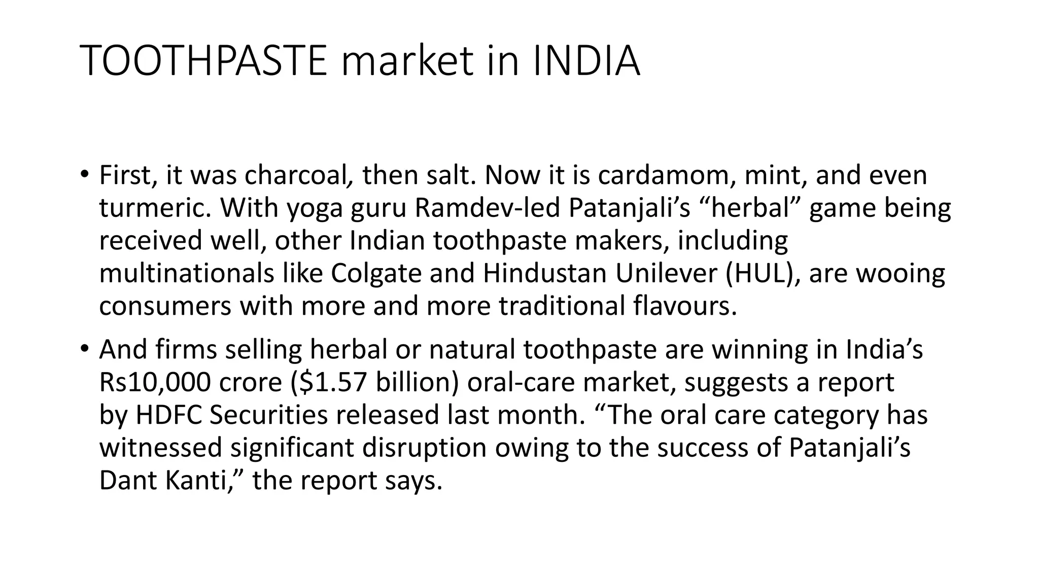 Media mix for launching toothpaste brand in the | PPT
