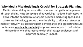 Media Mix Modeling The Key To Strategic Marketing.pdf