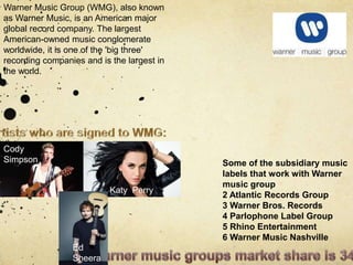 The big 3 record labels | PPTX | Music | Entertainment